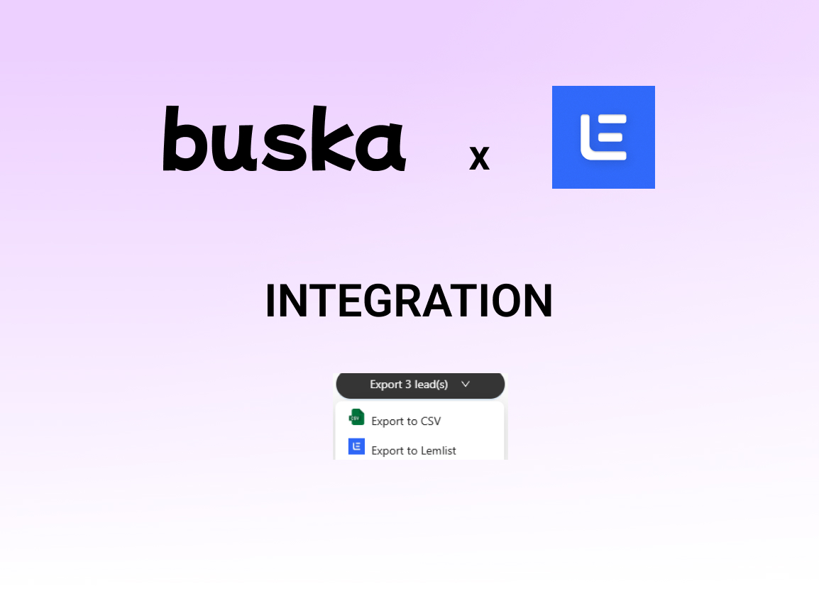 Revolutionize Your Lead Generation: Buska x lemlist Integration - Buska